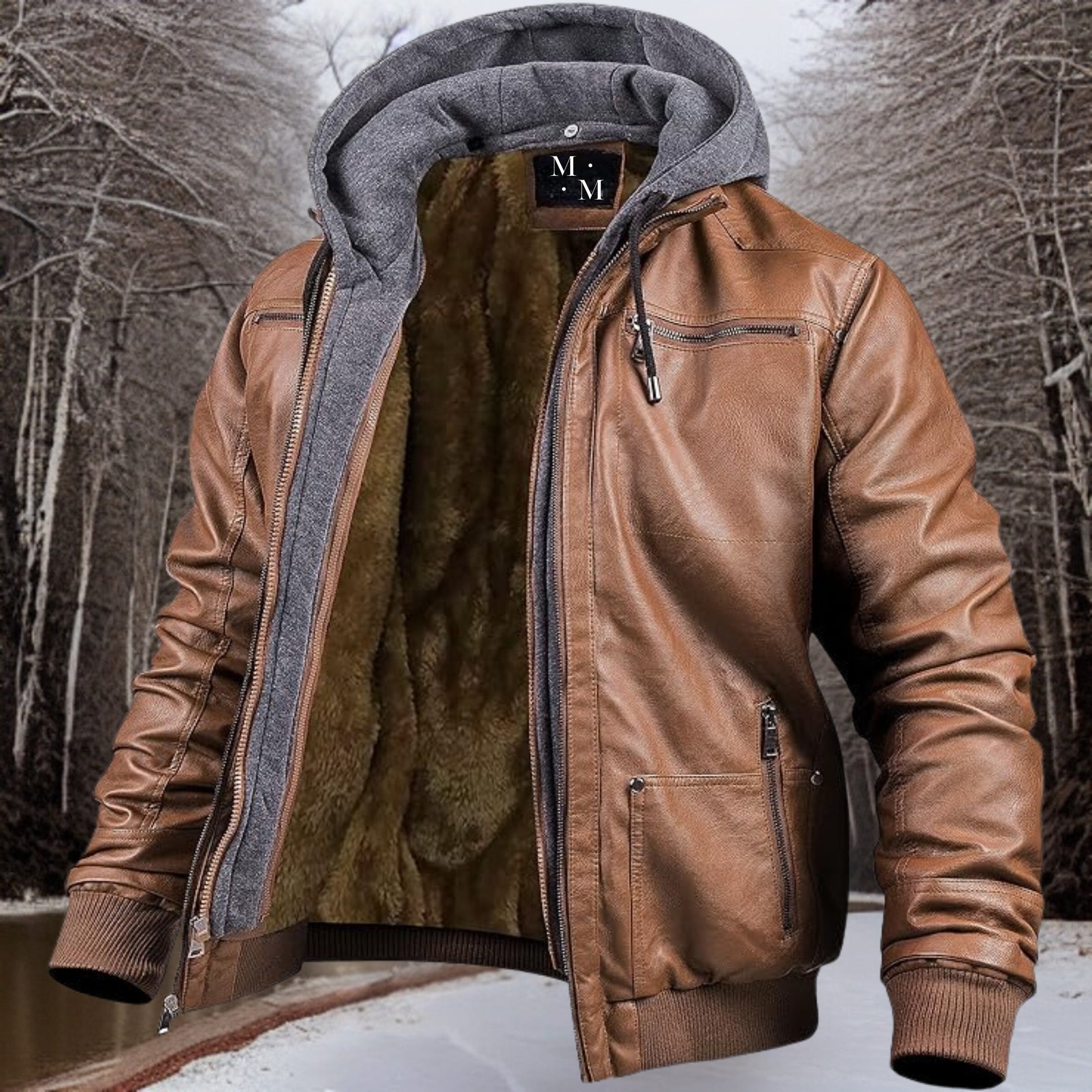Hochwertige lederjacke – Zarofia