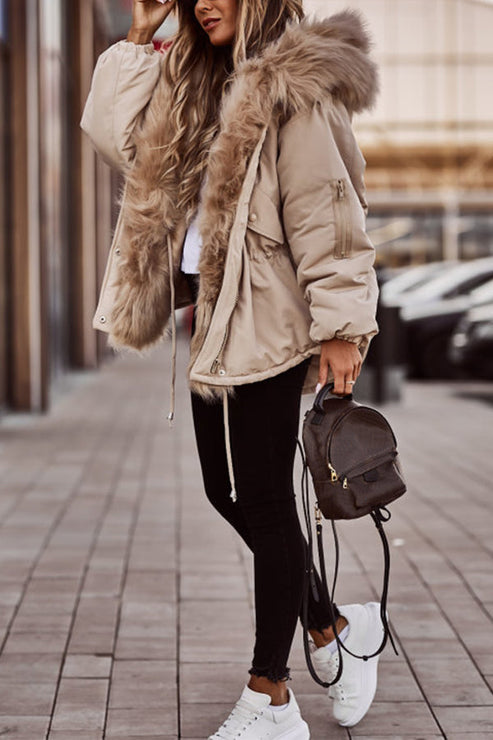 Taly | Parka mit Fellkapuze für Frauen – Zarofia